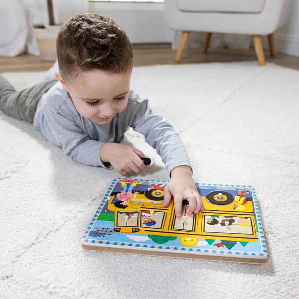 Melissa & Doug The Wheels on the Bus Sound Puzzle - Little Folks NYC