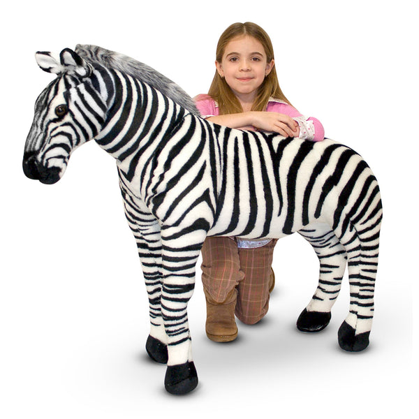 Melissa & Doug Zebra Giant Stuffed Animal - Little Folks NYC